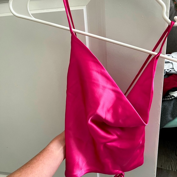 Garage | Tops | Garage Pink Cowl Neck Top | Poshmark